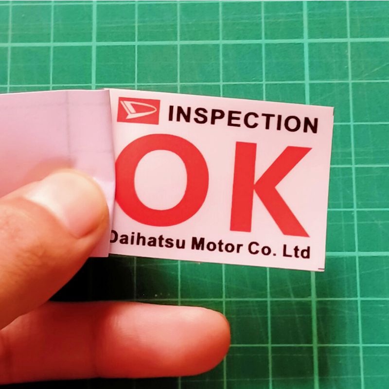 Jual sticker kaca inspection OK DAIHATSU japan Jdm | Shopee Indonesia