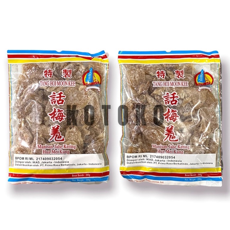 Jual Preserved Ginger Tang Hoi Moon Kee / Manisan Jahe Kering TTS 200gr ...