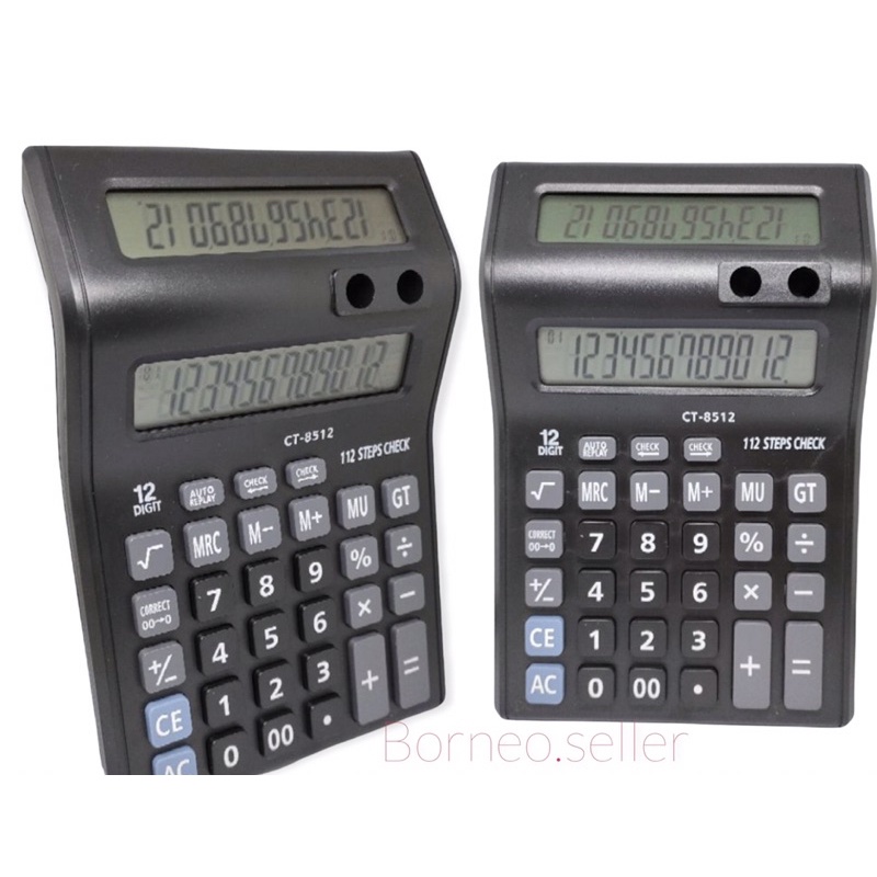 Jual KALKULATOR 8512 DOUBLE DISPLAY / 12 DIGIT / KALKULATOR 2 LAYAR / 2 ...