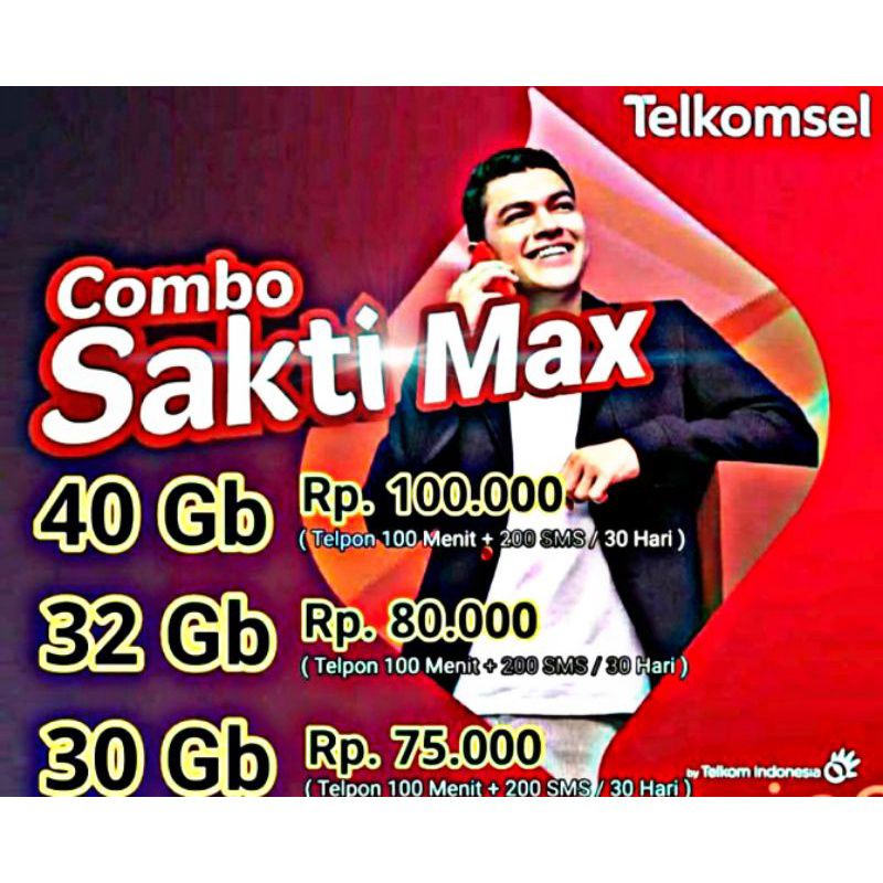 Jual KARTU SAKTI TELKOMSEL KARTU PERDANA TELKOMSEL COMBO SAKTI MAX 40GB FLASH | Shopee Indonesia