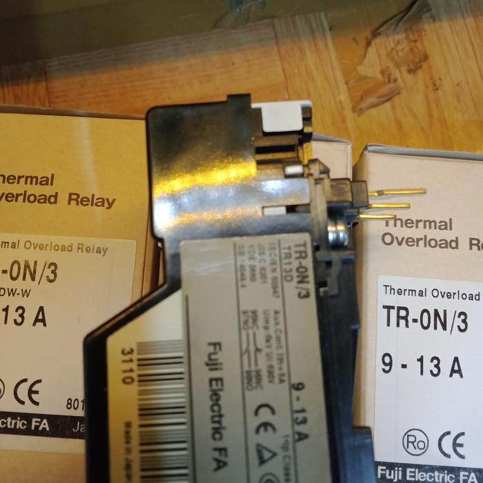 Jual THERMAL OVERLOAD RELAY FUJI TR-ON/3 9-13A/FUJI TR-0N/3 9-13A Mantap | Shopee Indonesia