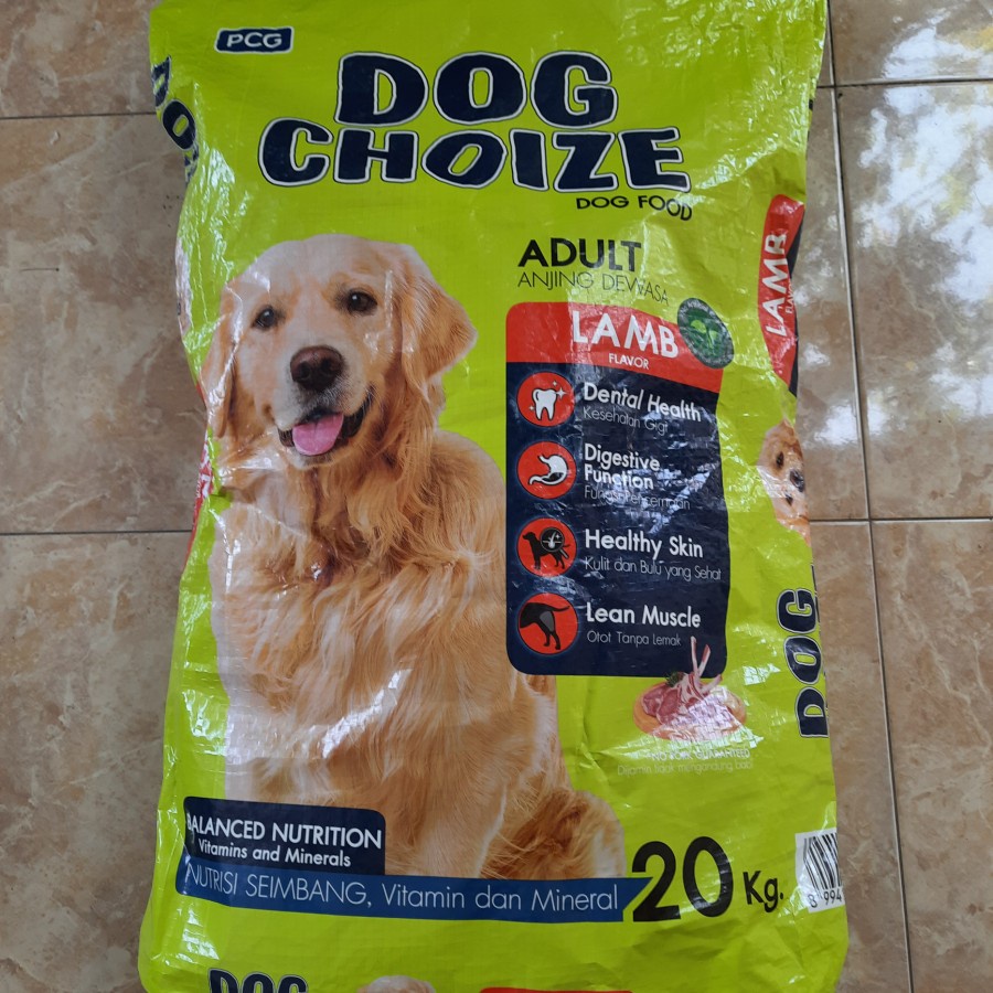 Jual Gojek Grab Dog Choize Lamb 20 Kg Isi kemasan kecil 800gr x 25 pcs ...