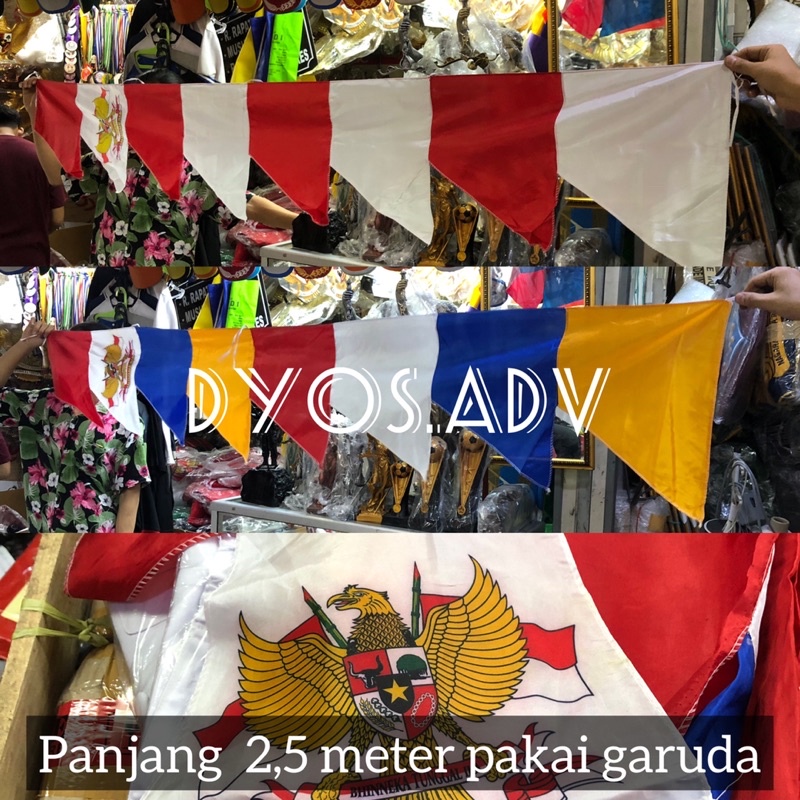 Jual bendera umbul umbul 2,5 meter | Shopee Indonesia