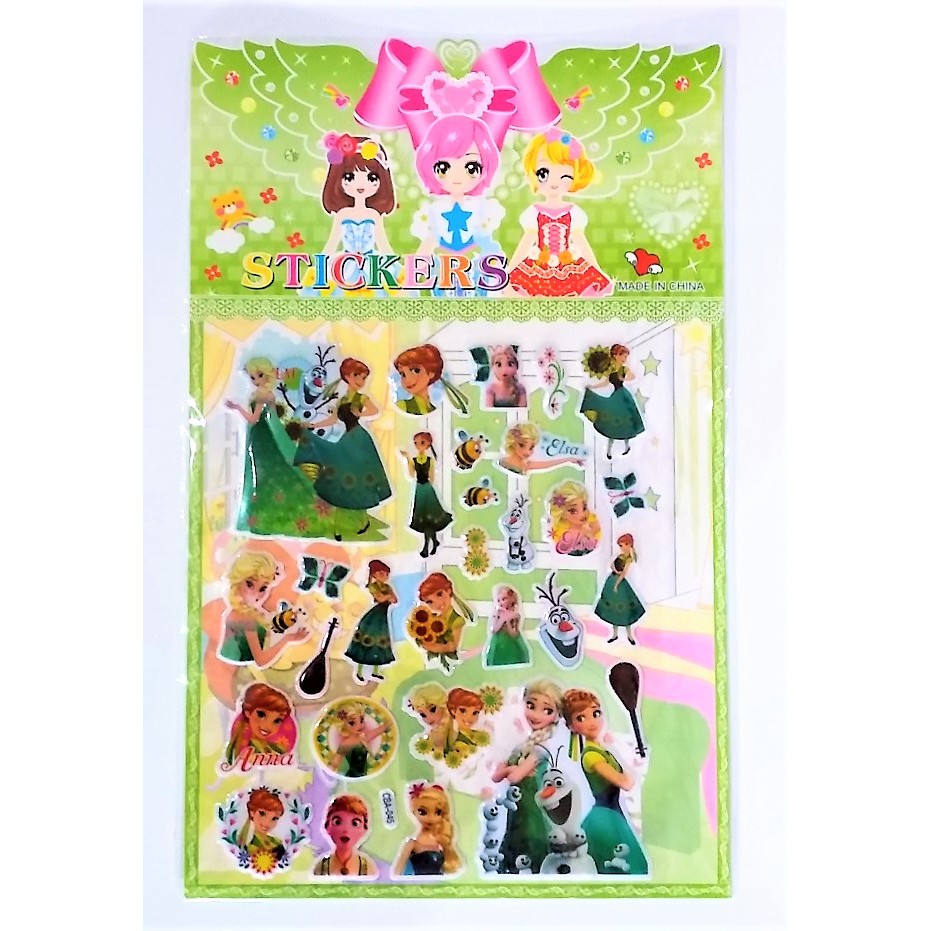 Jual Stiker Timbul Frozen - Gambar Tempel Timbul Elsa Dan Anna | Shopee ...