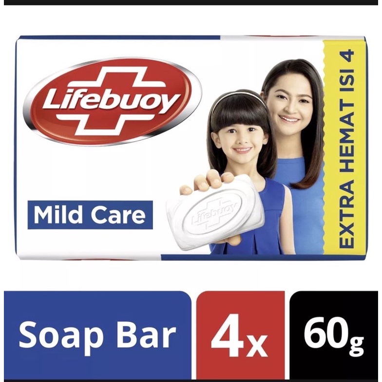 Jual Lifebuoy Bar Soap Mildcare 4x 60gr | Shopee Indonesia