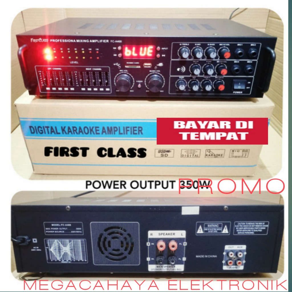 Jual POWER AUDIO AMPLIFIER MIXING DIGITAL FIRSTCLASS FC A468 WITH ...