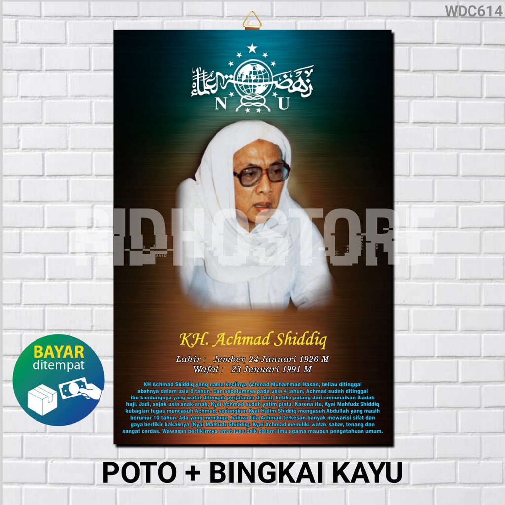 Jual POTO POSTER KH AHMAD SIDDIQ / POSTER ULAMA DAN HABIB WDC614 ...