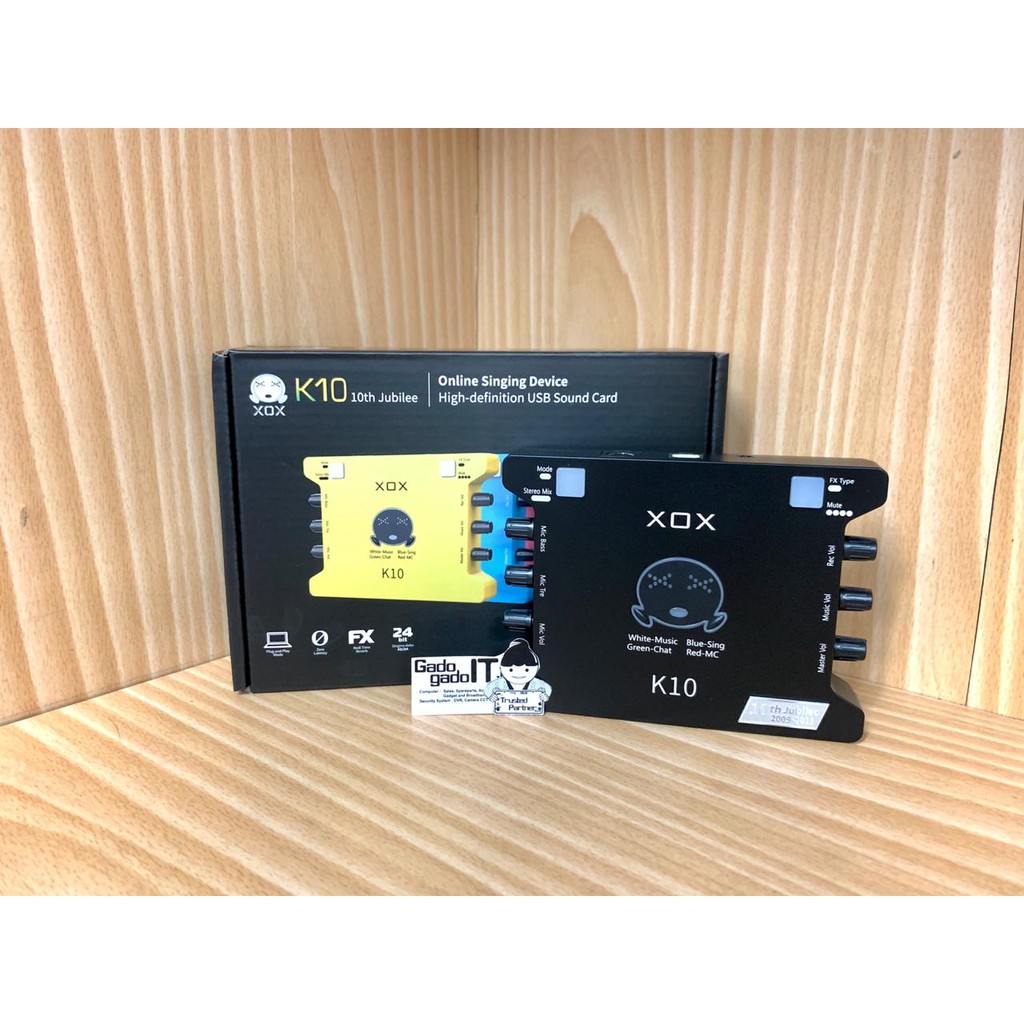 Jual SOUND CARD EXTERNAL XOX K10 MINI STUDIO CARD K-10 HOME RECORDING ...