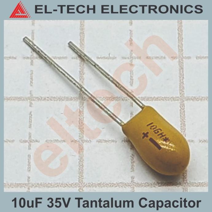 Jual 10uF 10 uF Mikro Farad Tantalum Capacitor Kapasitor 35V elt3ch Ayo ...