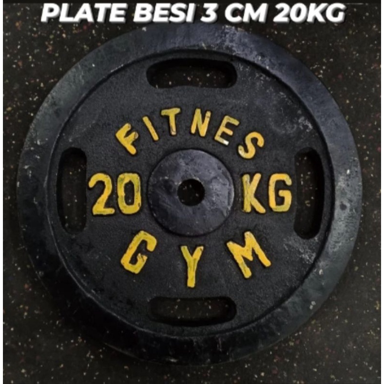 Jual Plate barbell besi 3cm 20kg | Shopee Indonesia
