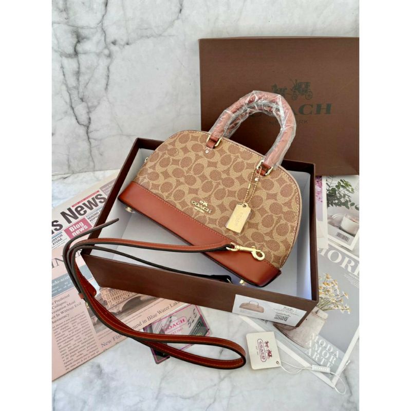 Jual COACH ALMA SIERRA SIGNATURE SEMI PREMIUM AUTENTIC FRE BOX | Shopee ...