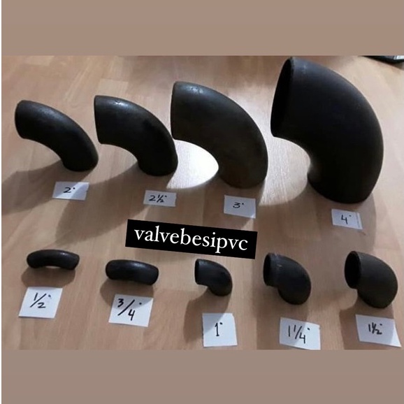 Jual ELBOW LAS HITAM SGP 1 1/4 INCH / KNEE TANPA DRAT / LAS BOW / ELBOW LAS BESI SGP / FITTING ...