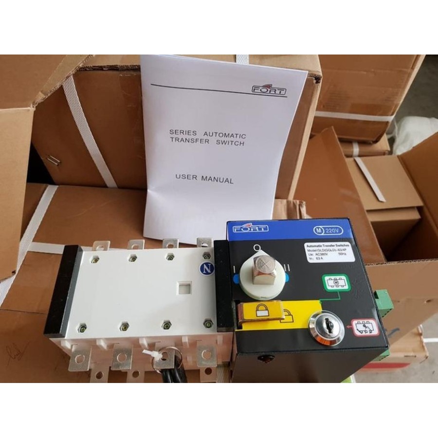 Jual AUTOMATIC TRANSFER SWITCH TYPE GGLD-125/4 4POLE 125A MERK FORT ...