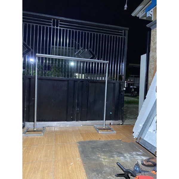 Jual tiang backdrop || standing gawang Dekor besi dekorasi ukuran 3x3m ...
