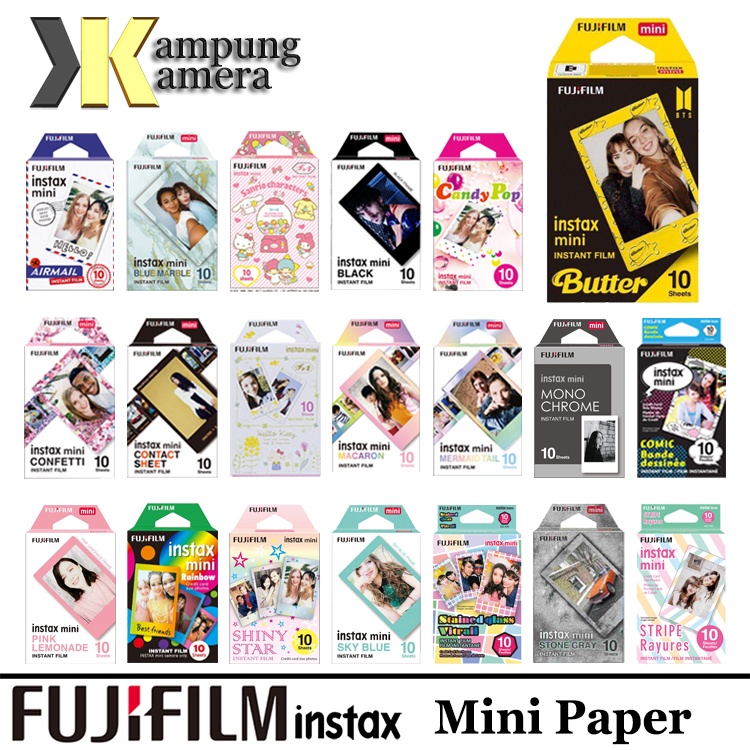 Jual Fujifilm Instax Mini Paper BTS Instant Film Refil Berbagai Motif ...