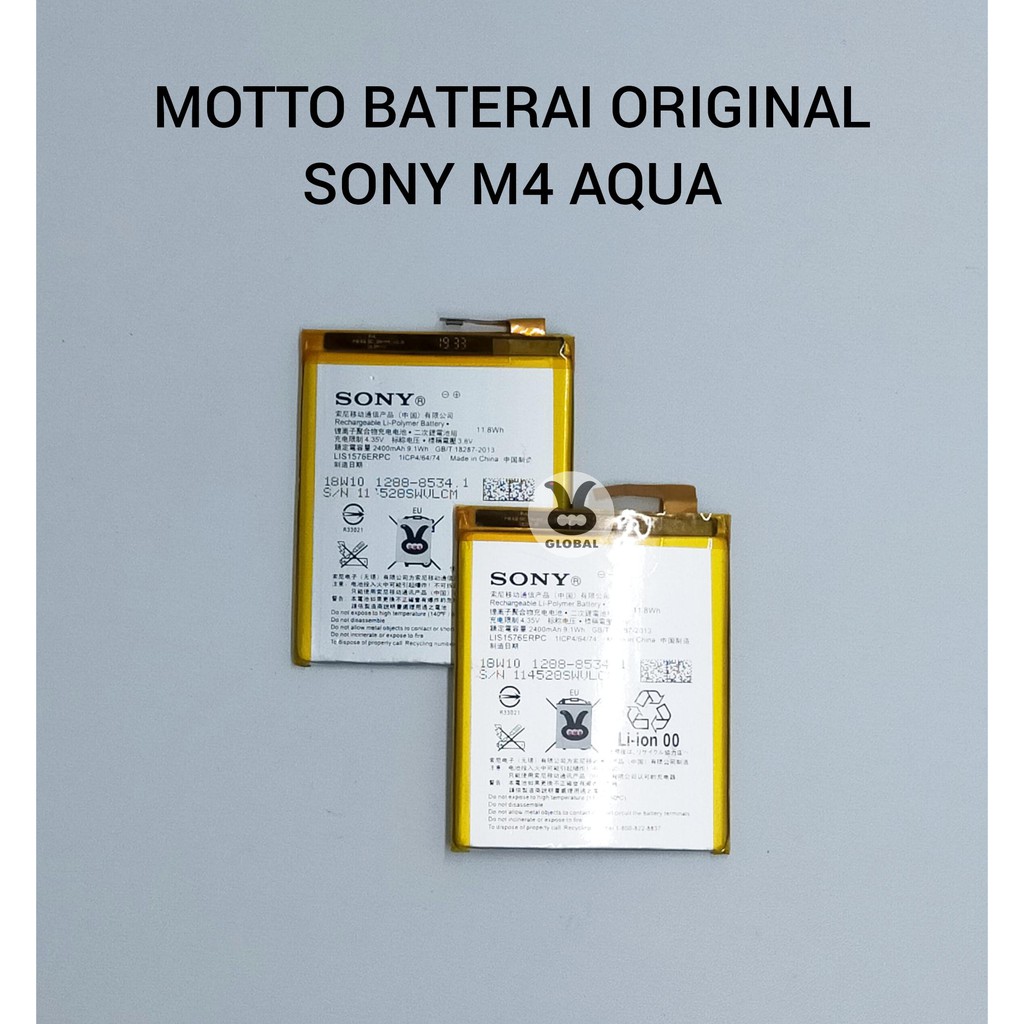 Jual Baterai Sony M4 Aqua Original Motto | Shopee Indonesia