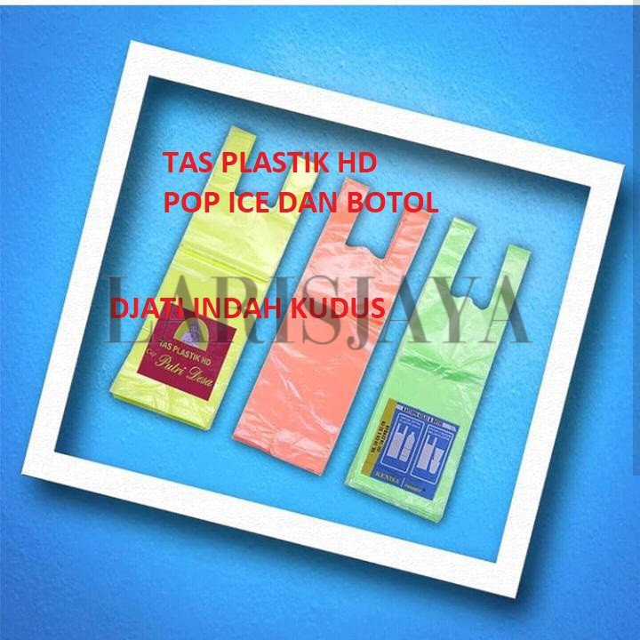 Jual SERING DICARI Kantong Plastik Tenteng Take Away Cup 1 Gelas Pop ...