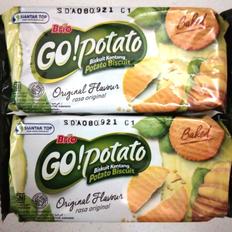 Jual Brio Go Potato Biscuit Biskuit Kentang 60g | Shopee Indonesia