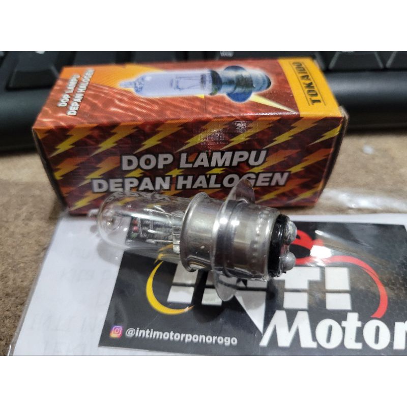 Jual LAMPU DOP HALOGEN TOKAIDO 12V 35W KAKI 1 BEBEK GRAND, VEGA, SMASH ...