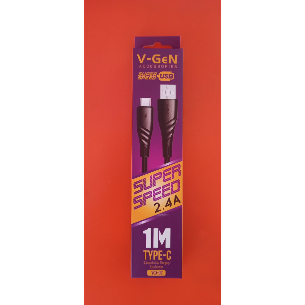 Jual Kabel Data V-GeN Fast Charging Type C VCX-02 | Shopee Indonesia