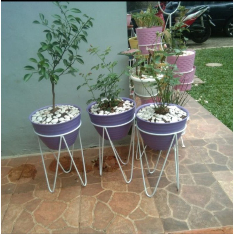 Jual Standing pot/ dudukan pot. Minimalis diameter 18cm | Shopee Indonesia