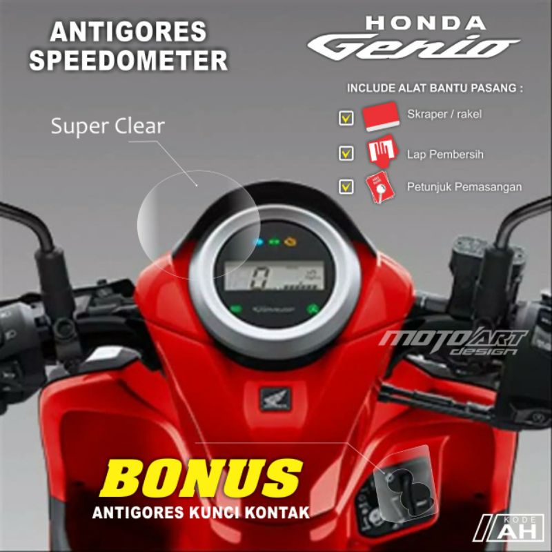 Jual PELINDUNG KACA SPEEDOMETER HONDA GENIO - STICKER ANTI GORES MOTOR ...