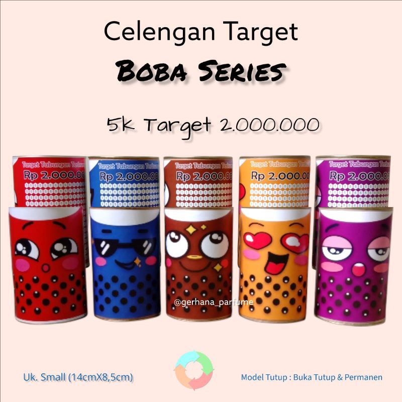 Jual celengan target Boba | Shopee Indonesia