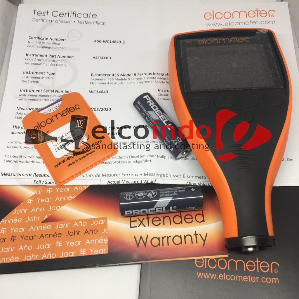 Jual Elcometer 456 ferrous F1 Model B Integral DFT Gauge A456CFBI1 | Shopee Indonesia