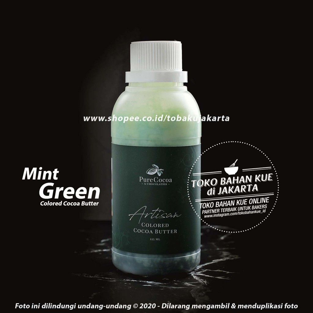 Jual Chocolate Coloring GREEN Pure Cocoa Artisan Cocoa Butter Pewarna ...