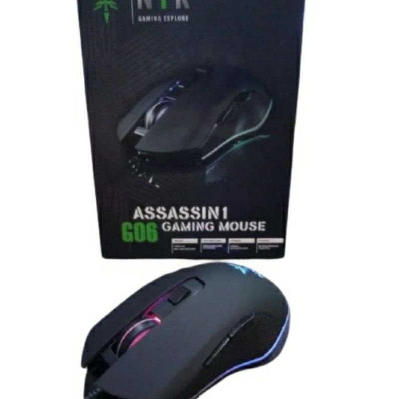 Jual MOUSE GAMING NYK G06 ASSASSIN 1 LED RGB, MOUSE GAMING ASSASIN1 ...