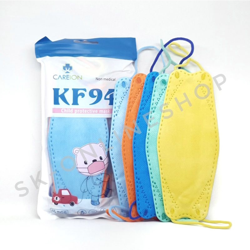 Jual CAREION Masker Anak KF94 Kids (isi 10 pcs) | Shopee Indonesia
