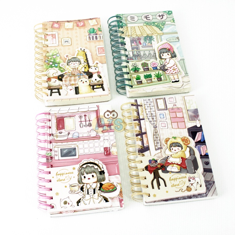 Jual Diary Ring A6 Happiness Store, Pastoral Cow, Miss Sakura | Shopee ...