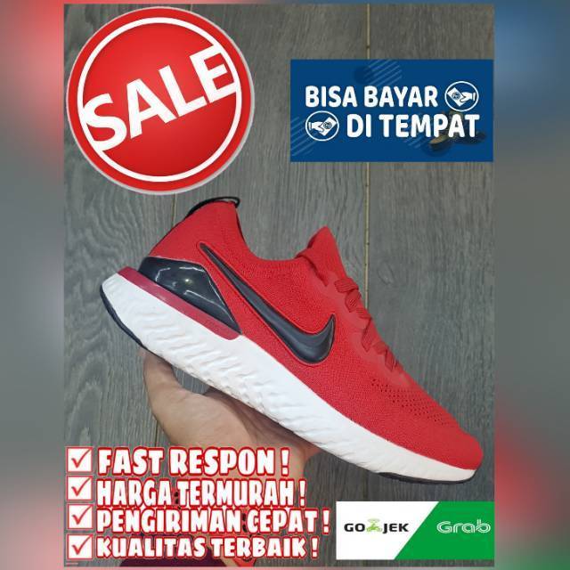 Jual SEPATU NIKE EPIC REACT 2 RED SEPATU LARI NIKE ORIGINAL PRIA IMPORT ...