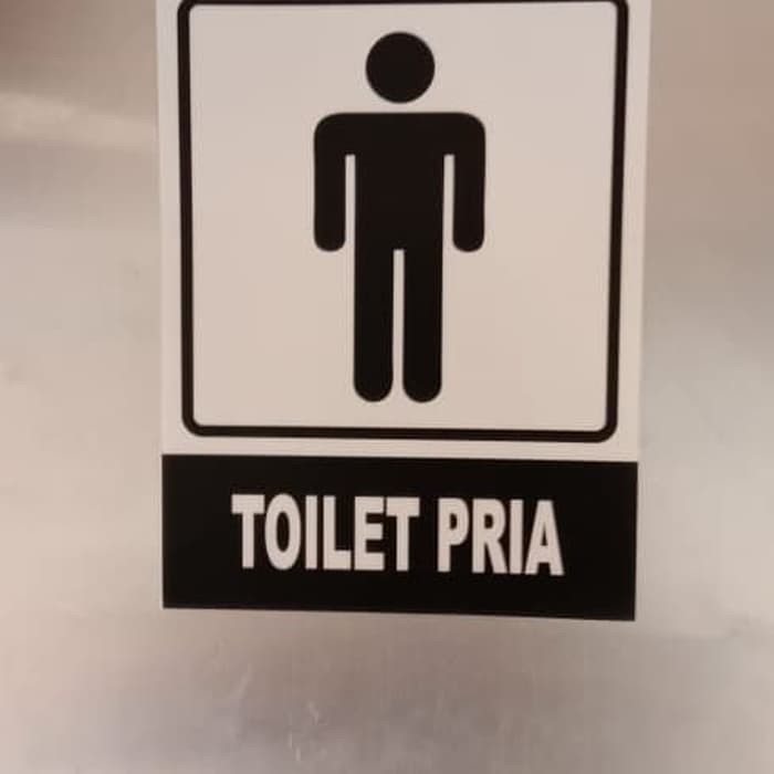 Jual LABEL AKRILIK K3 RAMBU SAFETY TOILET PRIA UK 15X20CM | Shopee ...