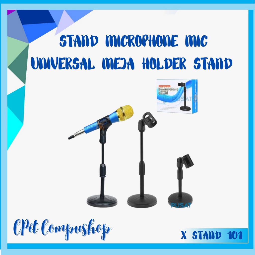 Jual STAND MICROPHONE MIC UNIVERSAL MEJA HOLDER STAND KARAOKE PIDATO PODIUM DUDUKAN PENYANGGA ...
