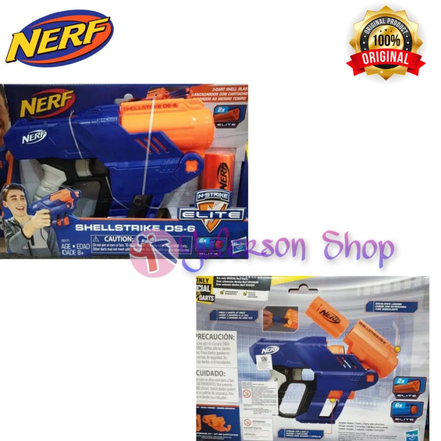 Jual Nerf Elite Shellstrike DS-6 | Shopee Indonesia