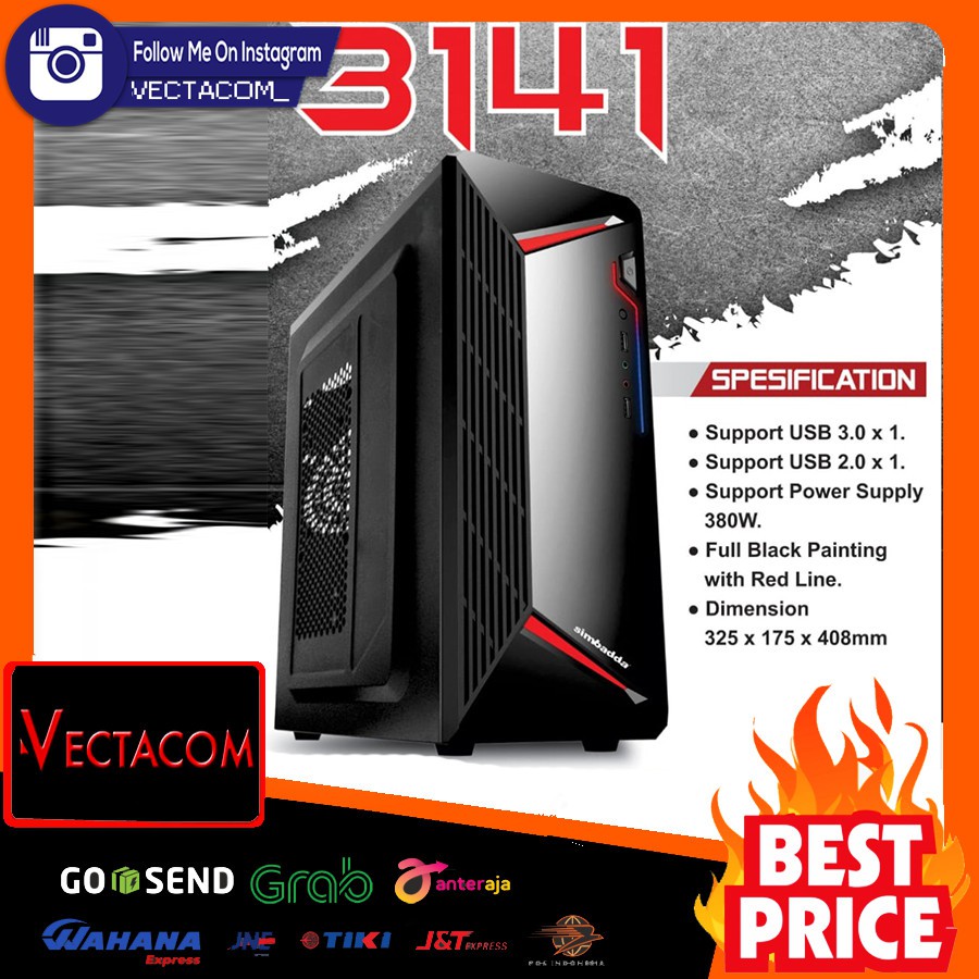 Jual Casing PC Simbadda Sim V 3141 / V3141 - Casing CPU Simbadda ...
