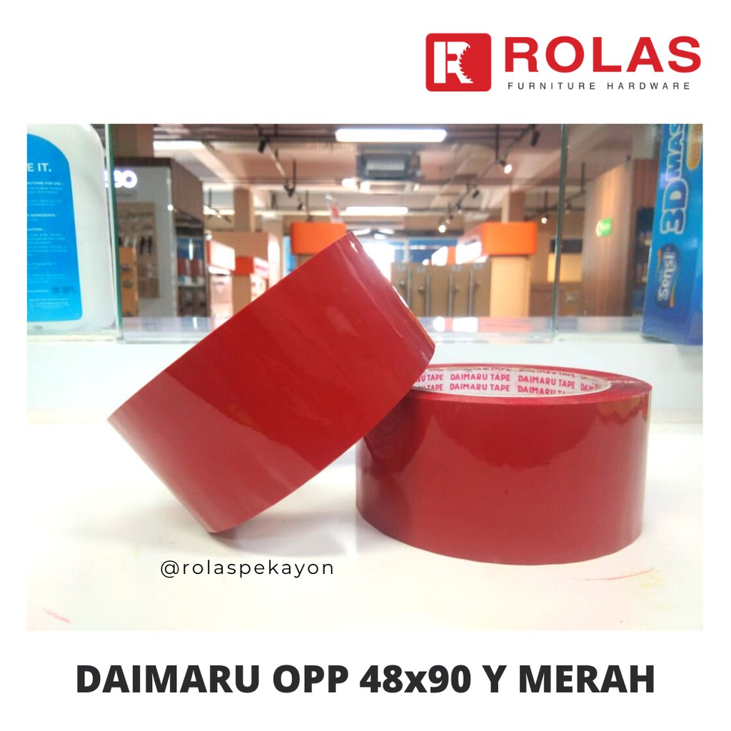 Jual LAKBAN DAIMARU OPP 48x90 Y MERAH / LAKBAN WARNA DAIMARU / LAKBAN MERAH 2 INCH | Shopee ...