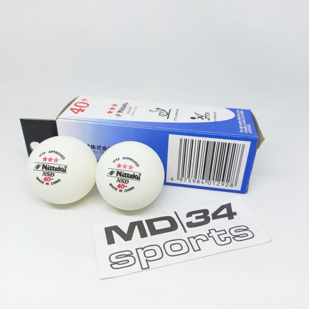 Jual BOLA Nittaku 3 Star NSD 40+ Plastic Balls | Shopee Indonesia