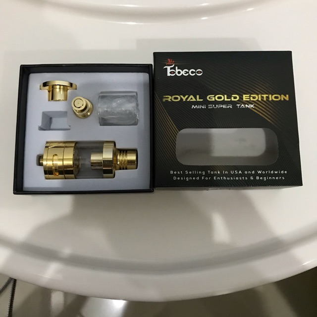 Jual Tobeco Mini Super Tank 22mm Royal Gold Edition Authentic (Preloved ...
