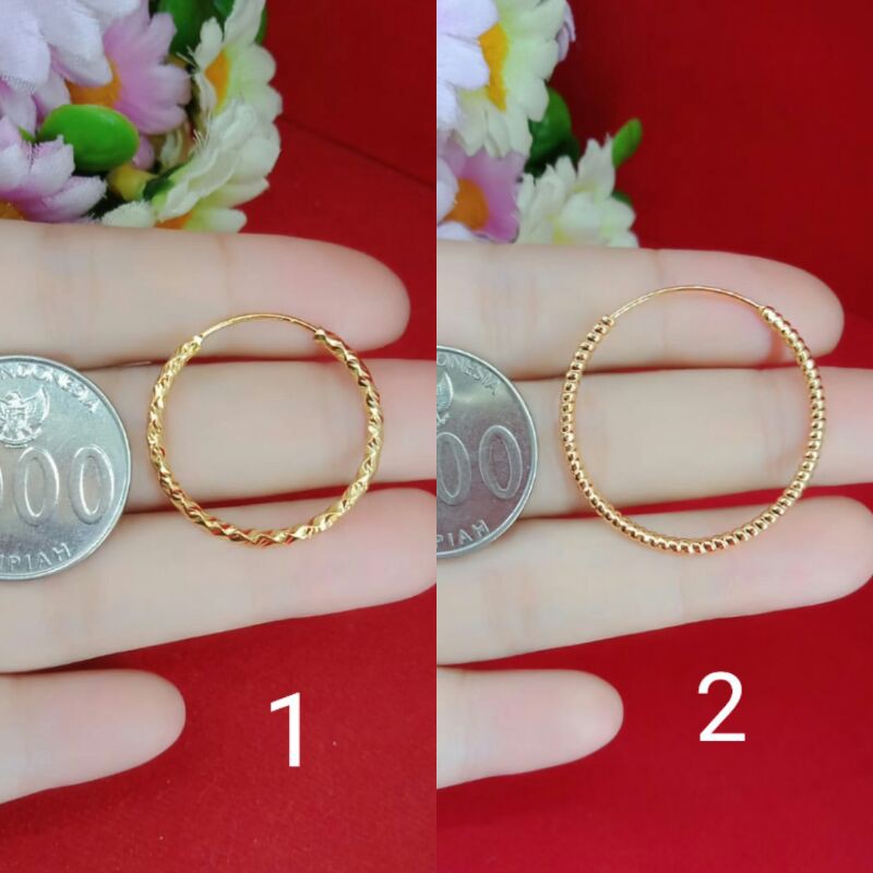 Jual ANTING RING REPLIKA EMAS 18K | Shopee Indonesia