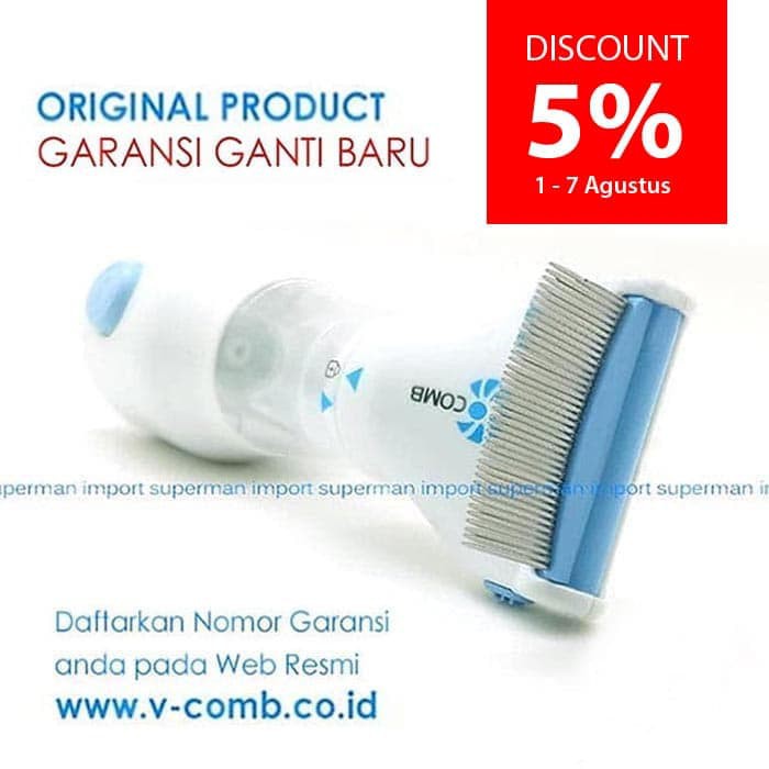 Jual Jual Vacuum Sisir Kutu Elektrik V-Comb 100 % Original Product ...