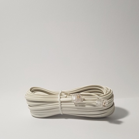 Jual Kabel LINE Telpon 15 m + Jack RJ 11/ Telepon Telfon Cable 15m+Jek ...