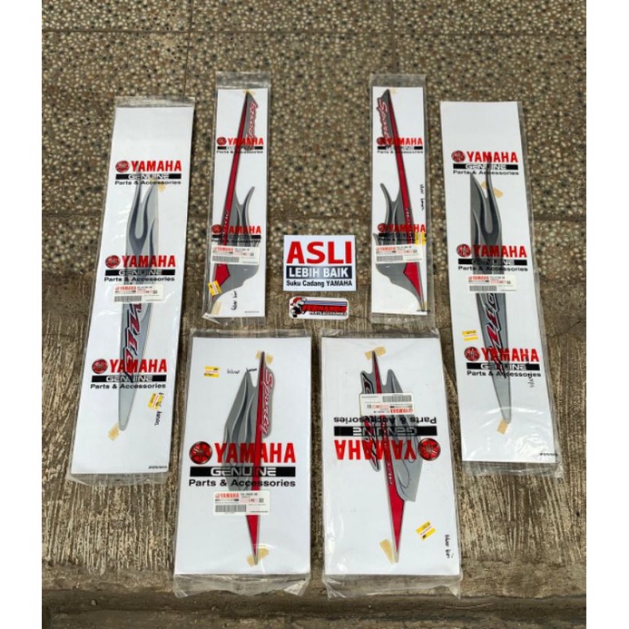 Jual Striping stiker stripe grafik mio sporty silver 2007 api set ...