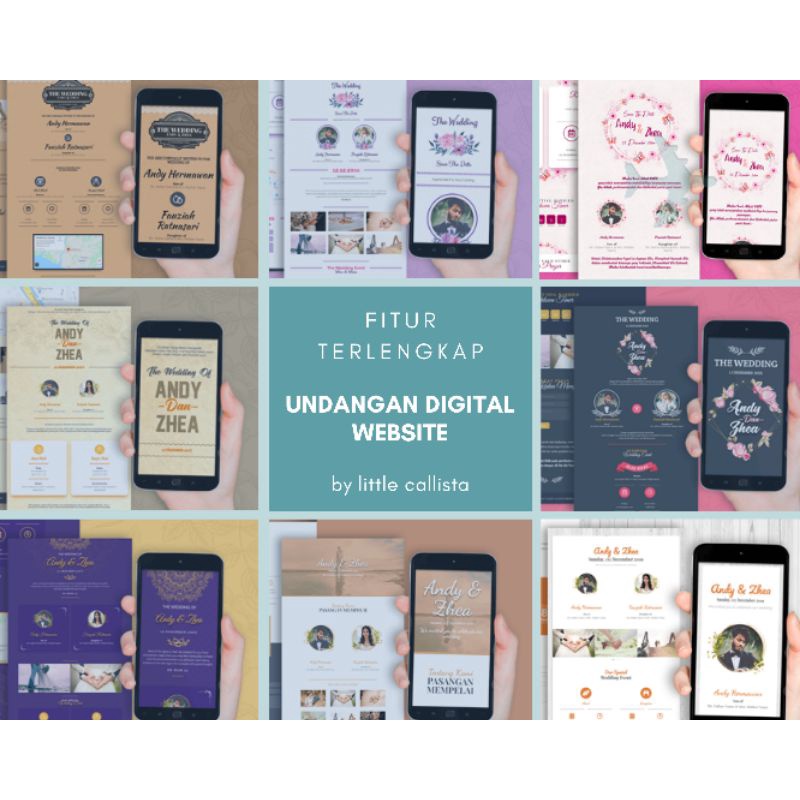 Jual Undangan Digital Website Pernikahan Tema Foto & Tanpa Foto ...
