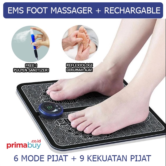 Jual EMS Foot Massager Pad alat pijat kaki akupuntur kaki elektrik ...