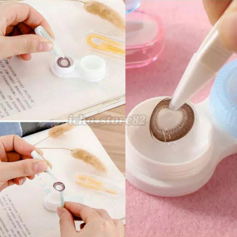 Jual Alat Pasang Softlens Capitan Lensa kontak warna PUTIH 1pcs ...