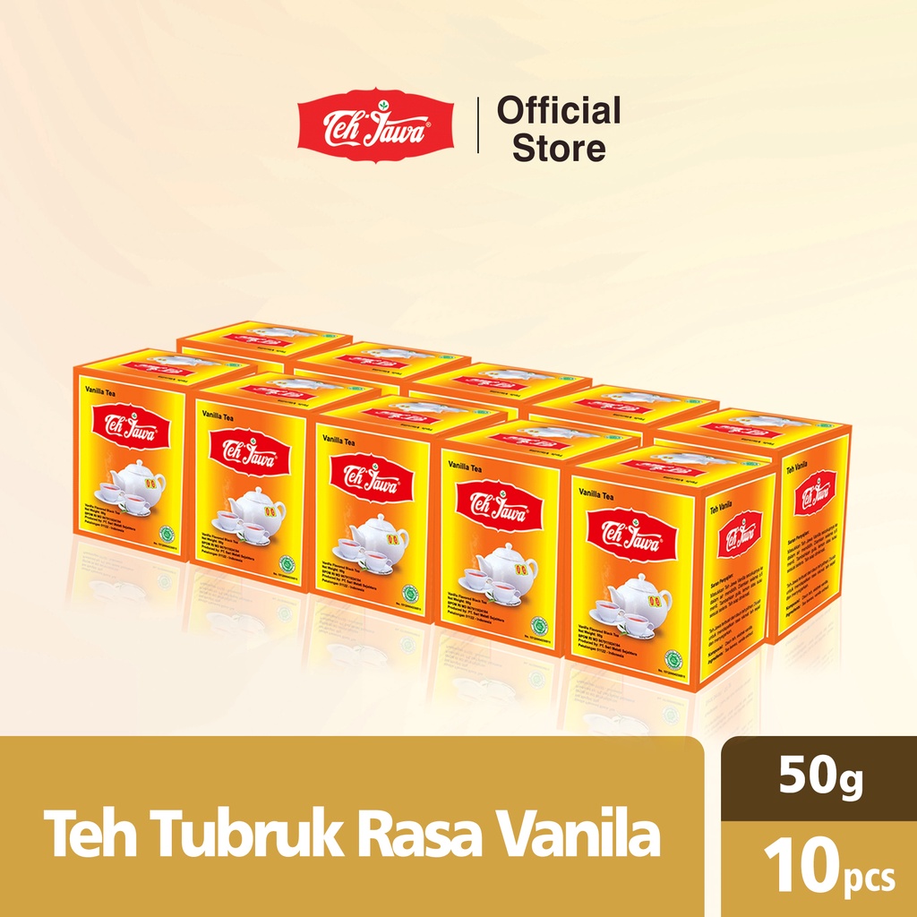 Jual Teh Jawa BKS Teh Tabur Rasa Vanilla 50g per Pack (10 Pcs) | Shopee ...