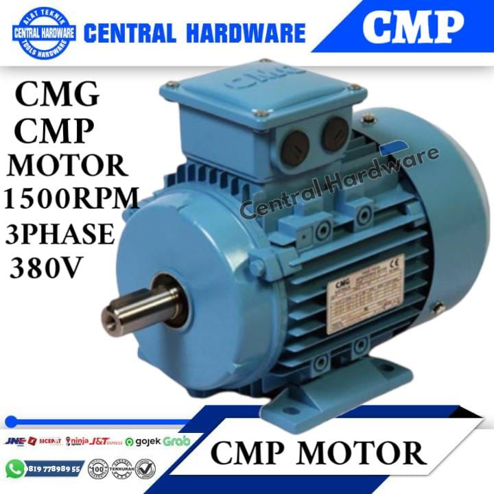 Jual ELECTRIC MOTOR CMG/CMP 4KW/5,5HP/3PHASE/380V/1500RPM/4P FRAME-112 ...