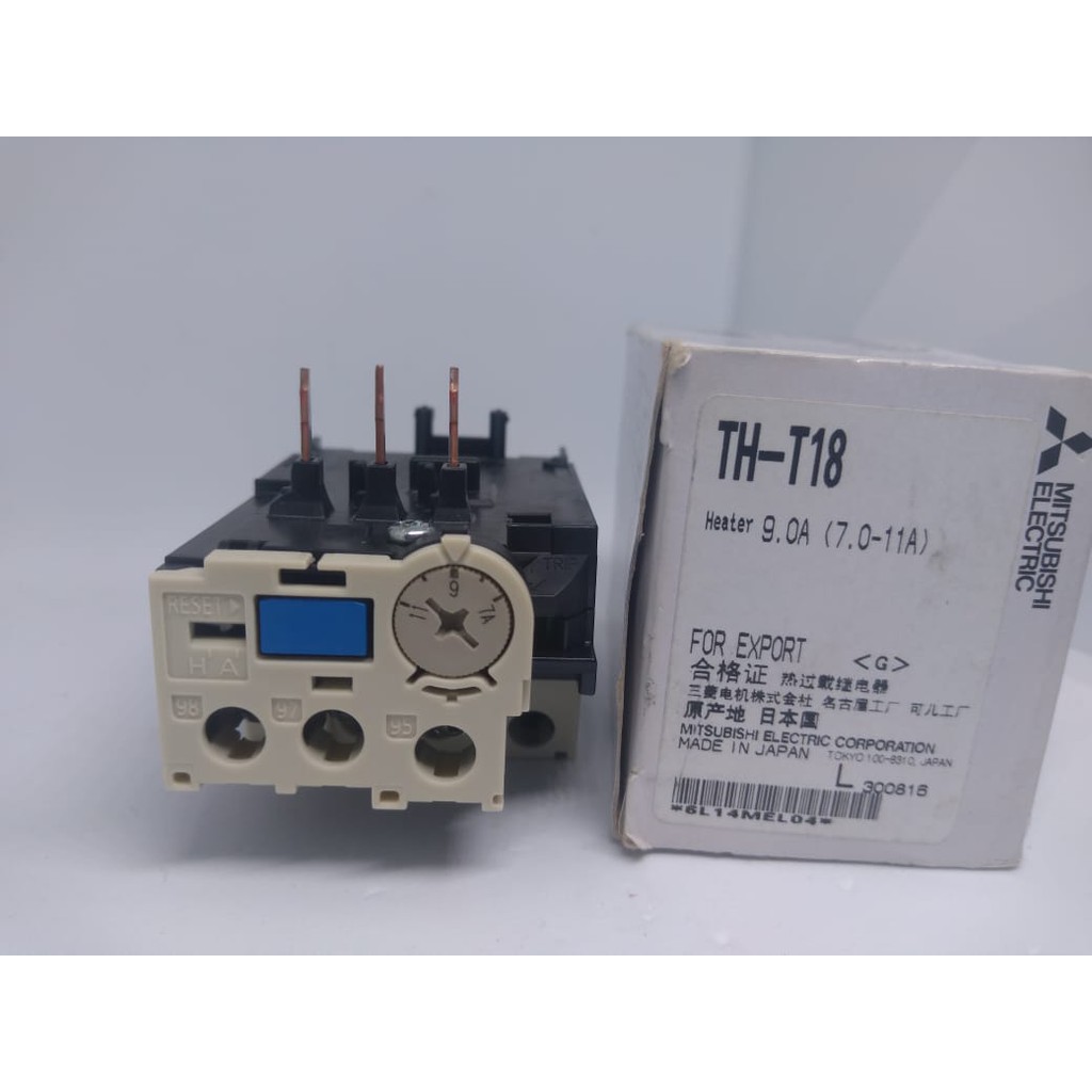 Jual Mitsubishi Thermal Overload Relay TH-T18 9.0A (7.0 - 11A) | Shopee ...